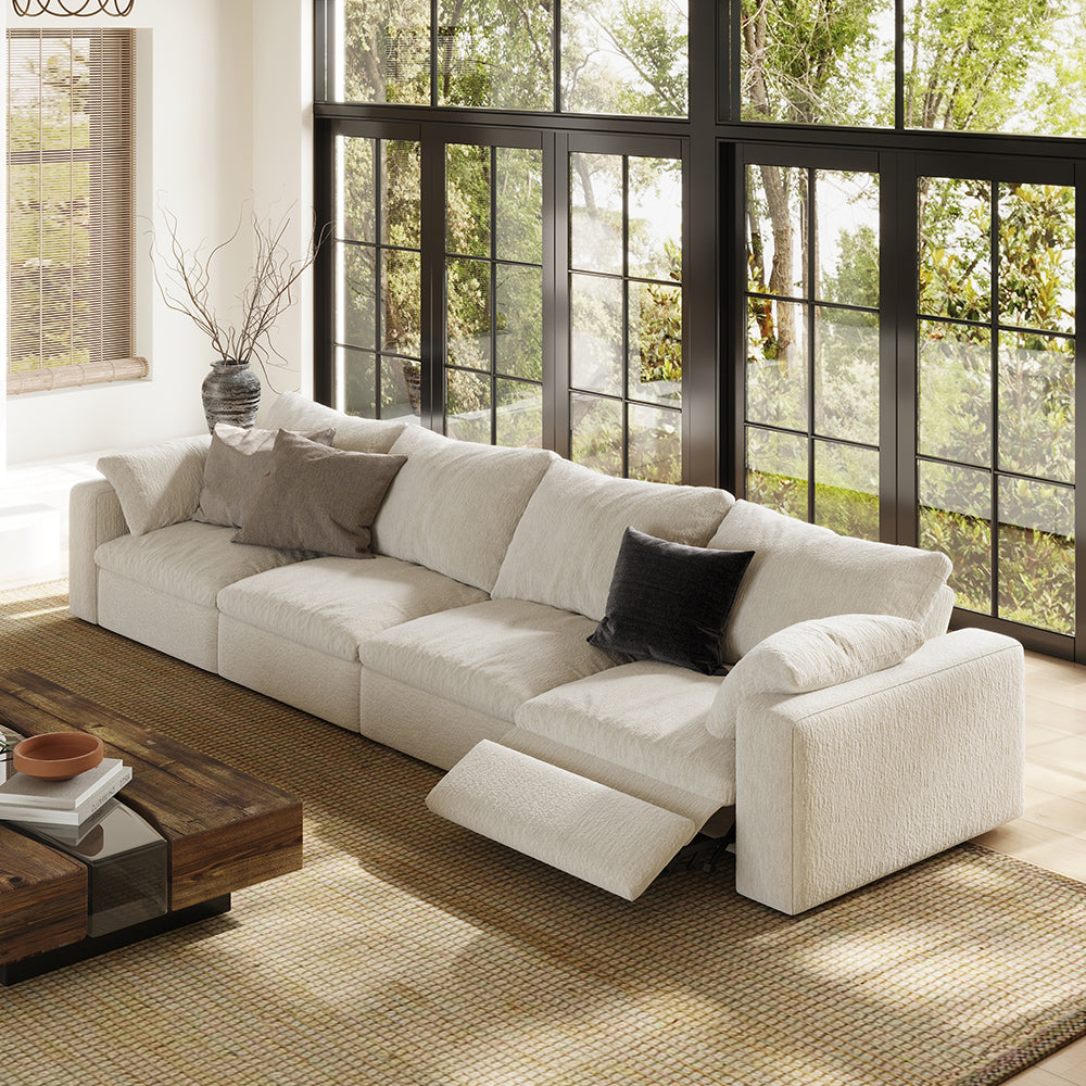 CloudLuxe 4-Piece Modular Recliner Sofa – YEEROLE
